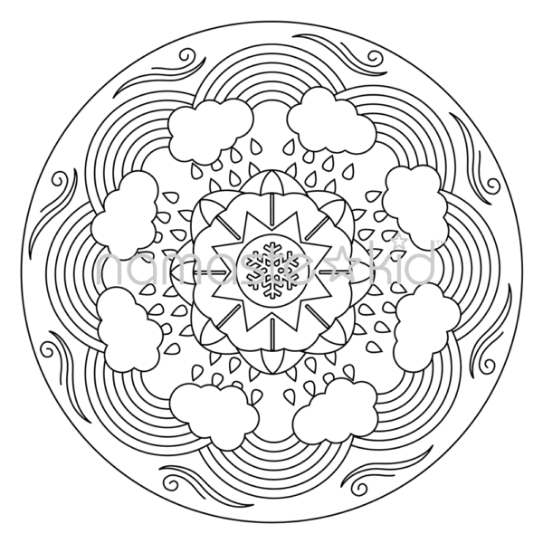 Weather Mandala | Kids' Yoga Poses, Yoga for Classrooms - Namaste Kid